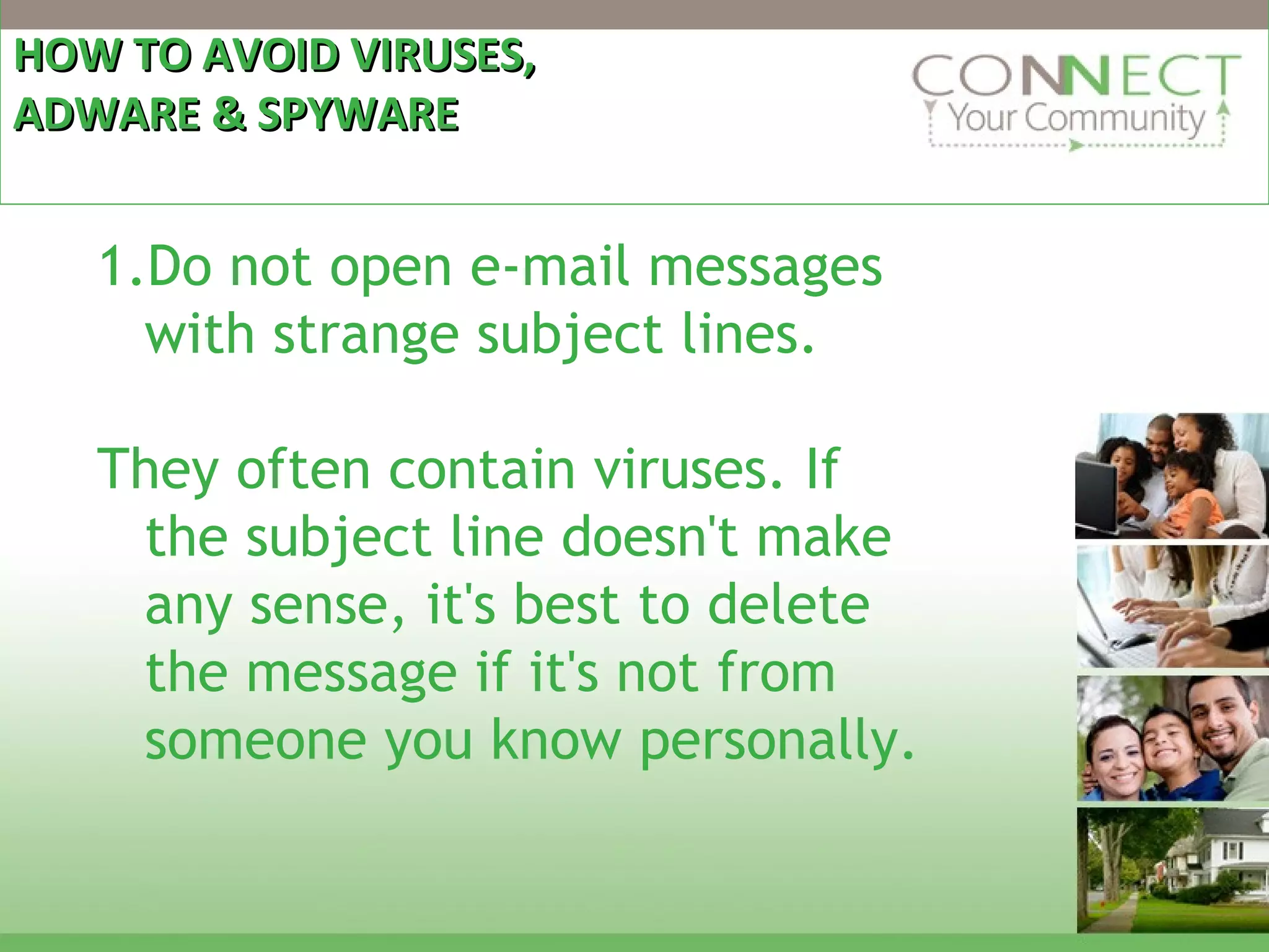 Computer saftey adware, spyware & viruses | PPT | Email | Internet