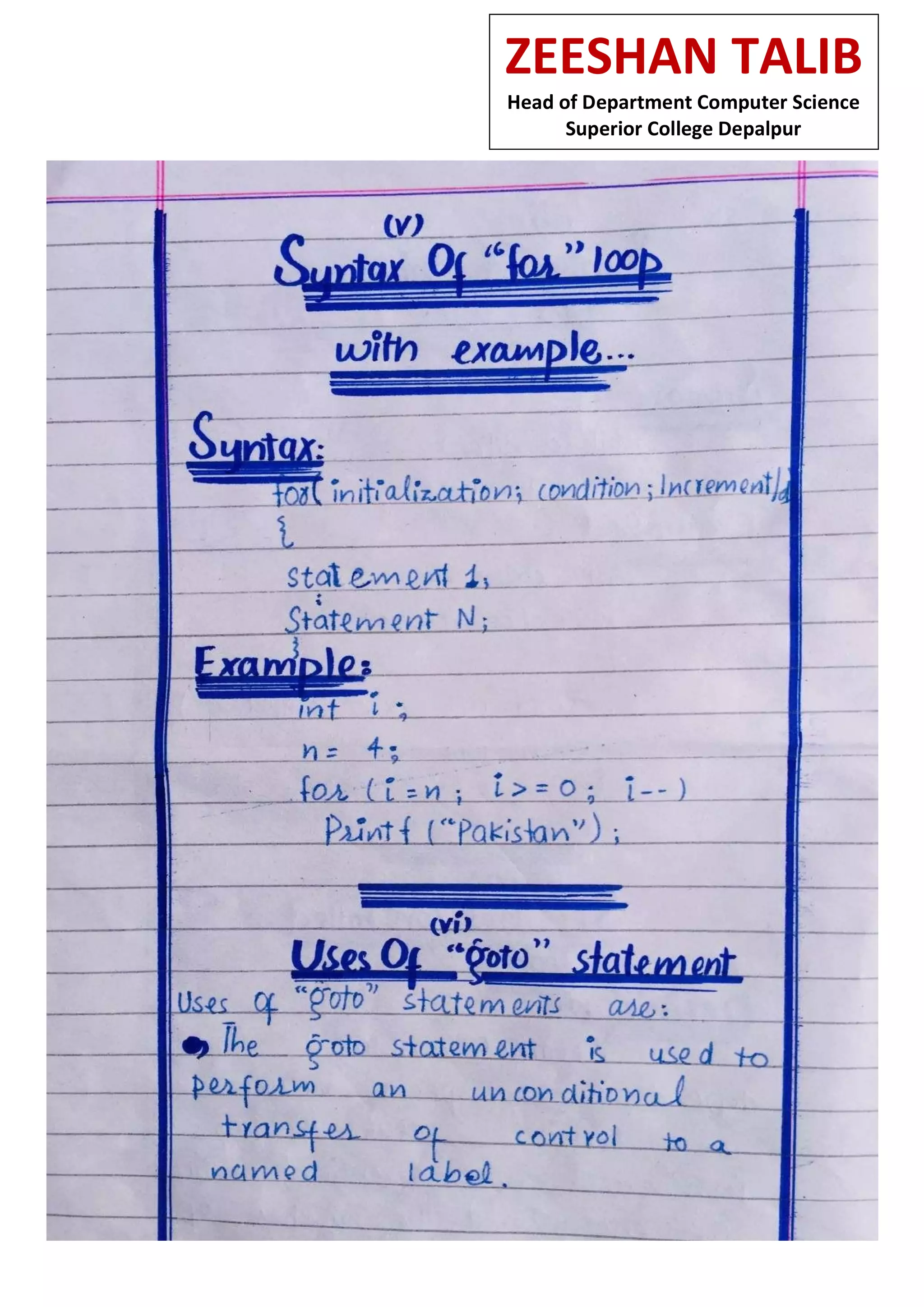 Computer Sample Papers for Good Paper Presentation by Zeeshan Talib ...