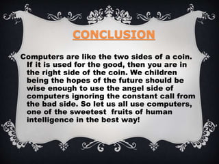 Computers and children | PPTX