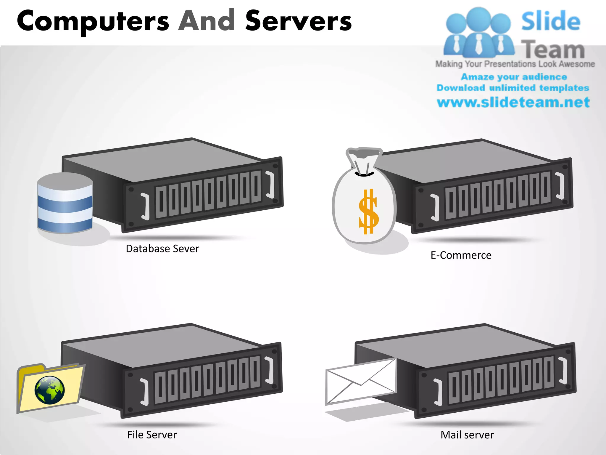 Computers and servers powerpoint presentation slides ppt templates | PDF