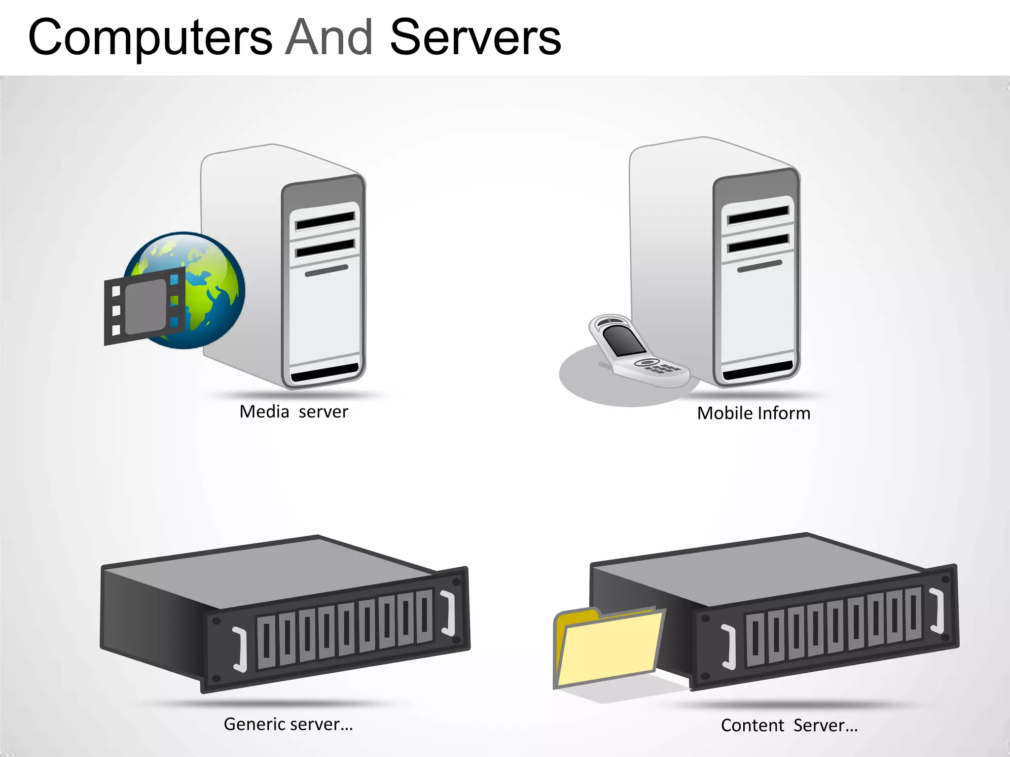 Computers and servers powerpoint presentation templates | PPTX