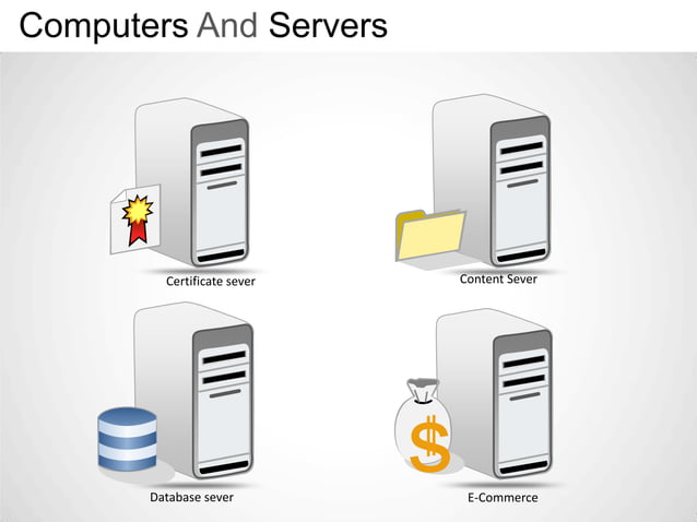 Computers and servers powerpoint presentation templates | PPT