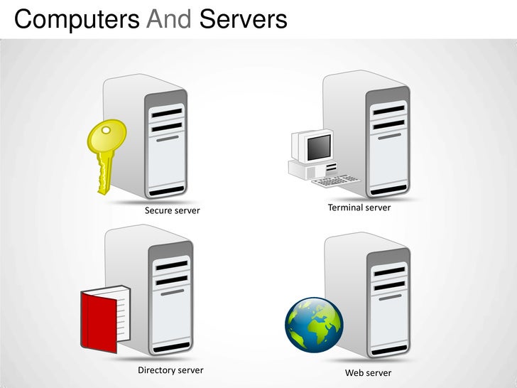 Computers and servers powerpoint presentation templates