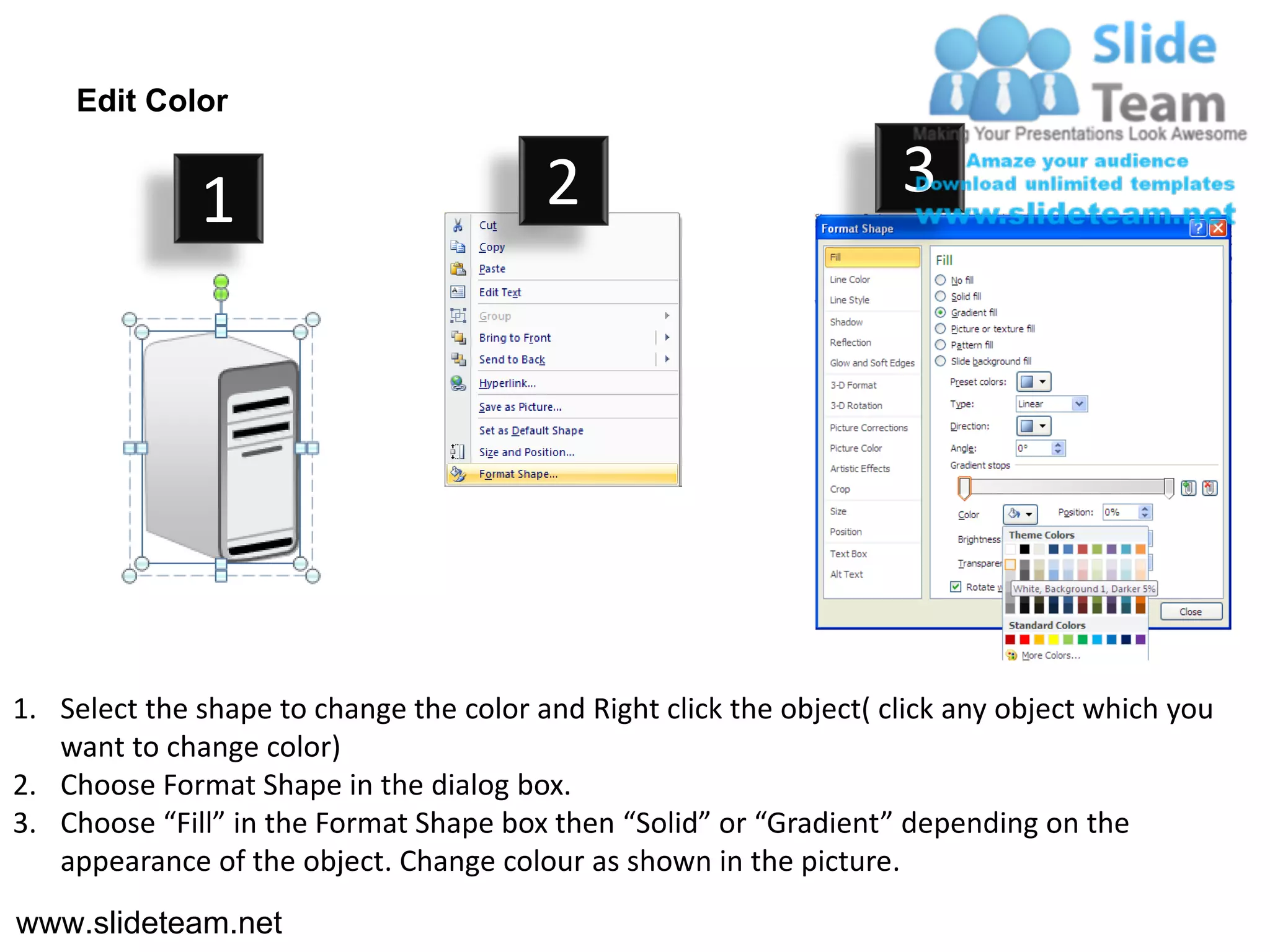 Computers and servers powerpoint presentation templates. | PDF