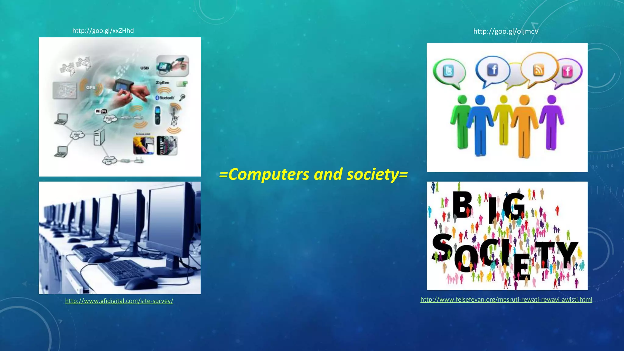 Computers and society | PPTX