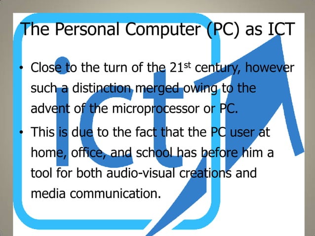 Computers as information and communication technology | PPTX