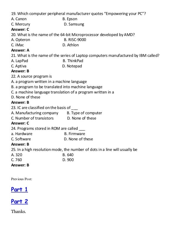 Computers Basic Mcq Questions 3 Computers Basic Mcq Questions 3
