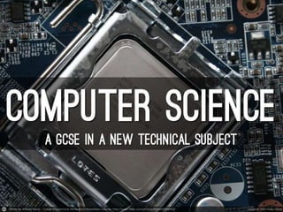 Computer science GCSE AQA options evening | PPT