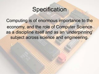 Computer science GCSE AQA options evening | PPT