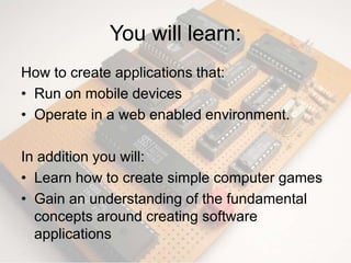 Computer science GCSE AQA options evening | PPT