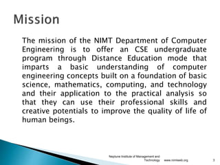 Computer science Engineering Distance Education | PPTX