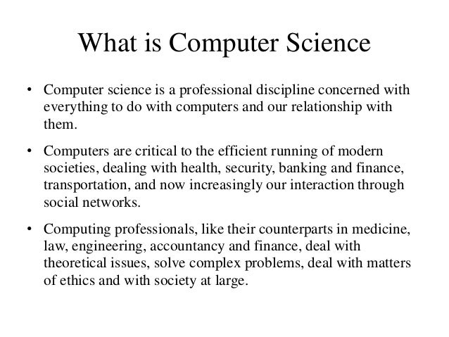 Computer science
