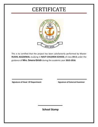 Computer science Investigatory Project Class 12 C++