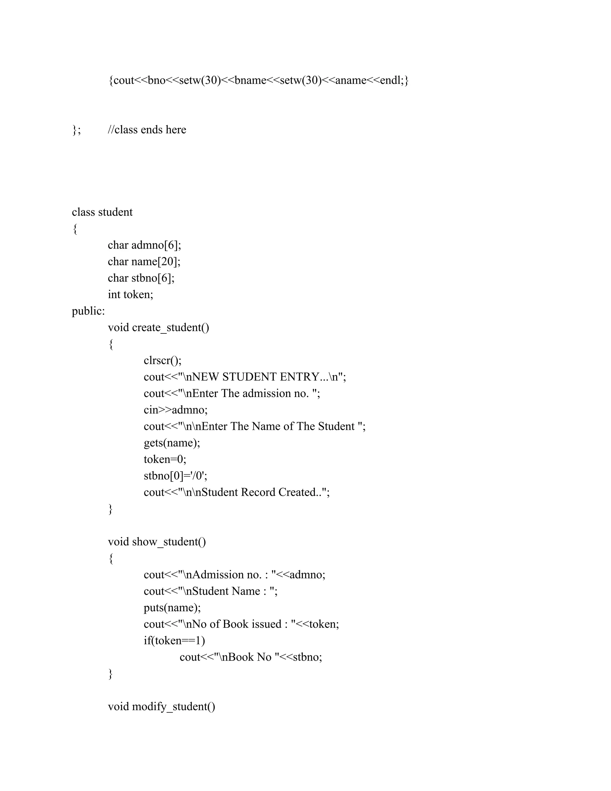 Computer science Project for class 11th and 12th(library management system) | PDF | Programming ...