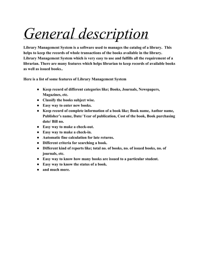 Computer science Project for class 11th and 12th(library management system) | PDF | Programming ...