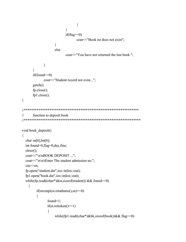 Computer science Project for class 11th and 12th(library management system) | PDF | Programming ...