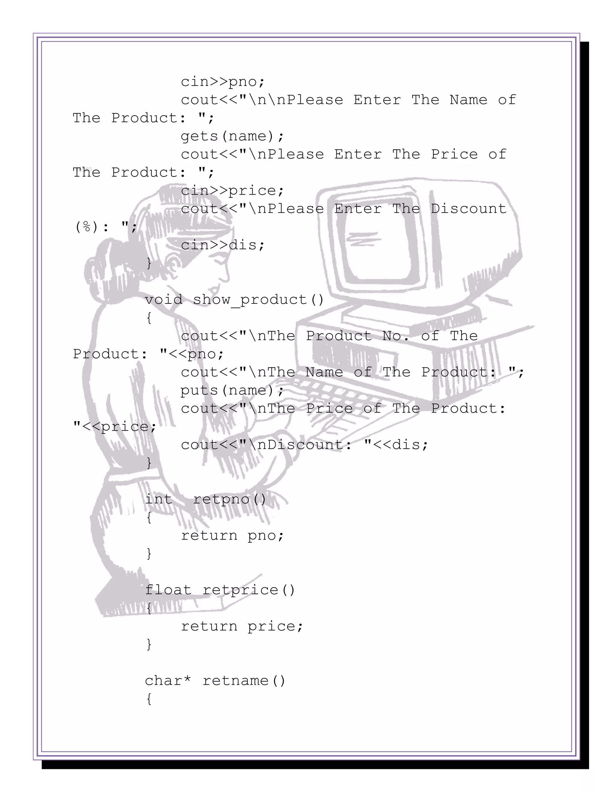 Computer science class 12 project on Super Market Billing | PDF