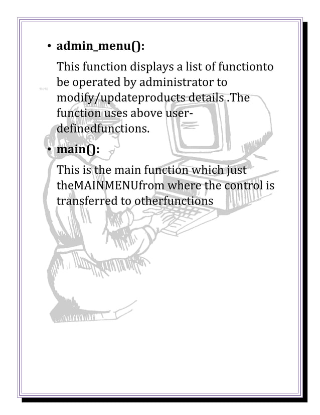 Computer science class 12 project on Super Market Billing | PDF | Operating Systems | Computer ...