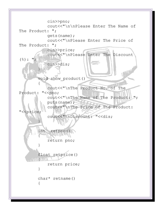 Computer science class 12 project on Super Market Billing | PDF | Operating Systems | Computer ...