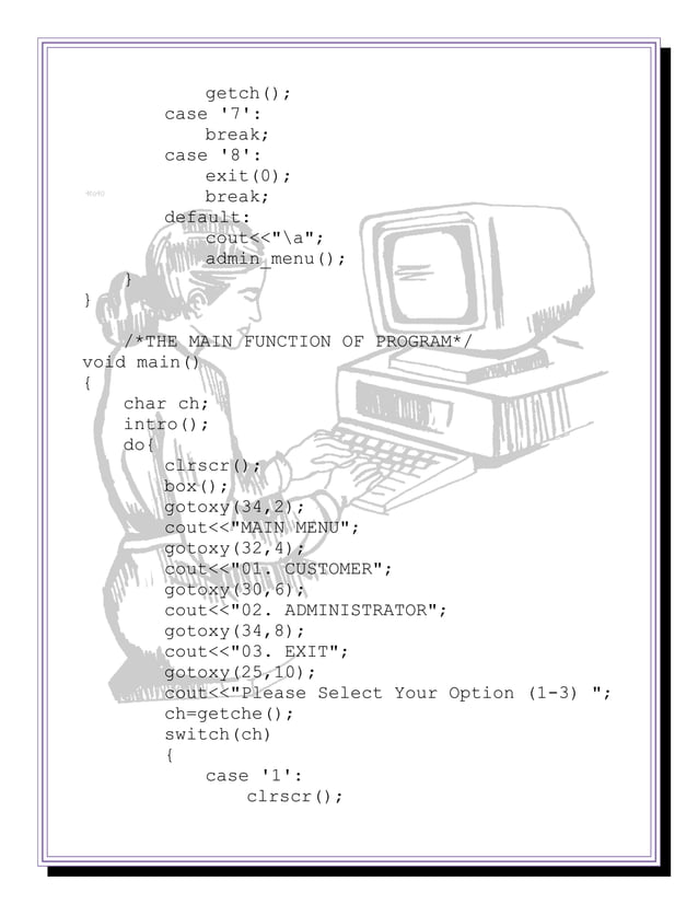 Computer science class 12 project on Super Market Billing | PDF | Operating Systems | Computer ...