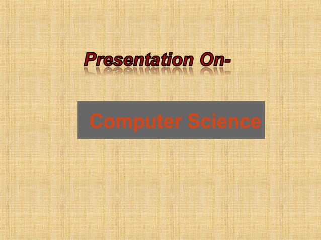 Computer science | PPT