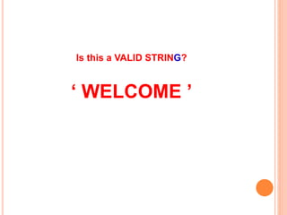 computer science tokens in c++ for school students | PPTX