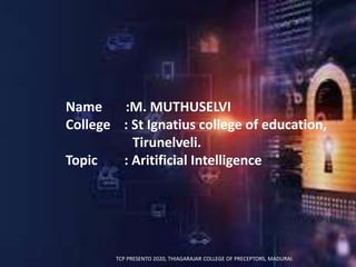 ARTIFICIAL INTELLIGENCE | PPTX | Artificial Intelligence | Technology ...