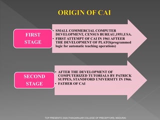 COMPUTER ASSISTED INSTRUCTION | PPTX