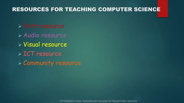 COMPUTER SCIENCE TEACHING RESOURCES | PPTX
