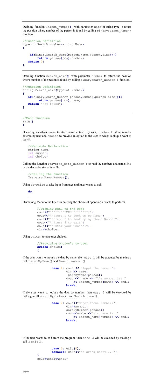 Computer science solution - programming - big c plus plus | PDF