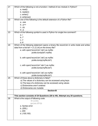 Computer science sqp | PDF