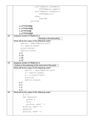 Computer science sqp | PDF