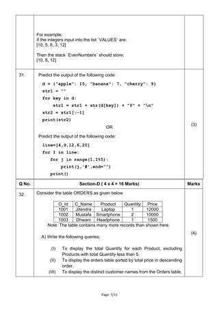 ComputerScience-SQP.pdffhtu h kya hua hai ap ka school | PDF