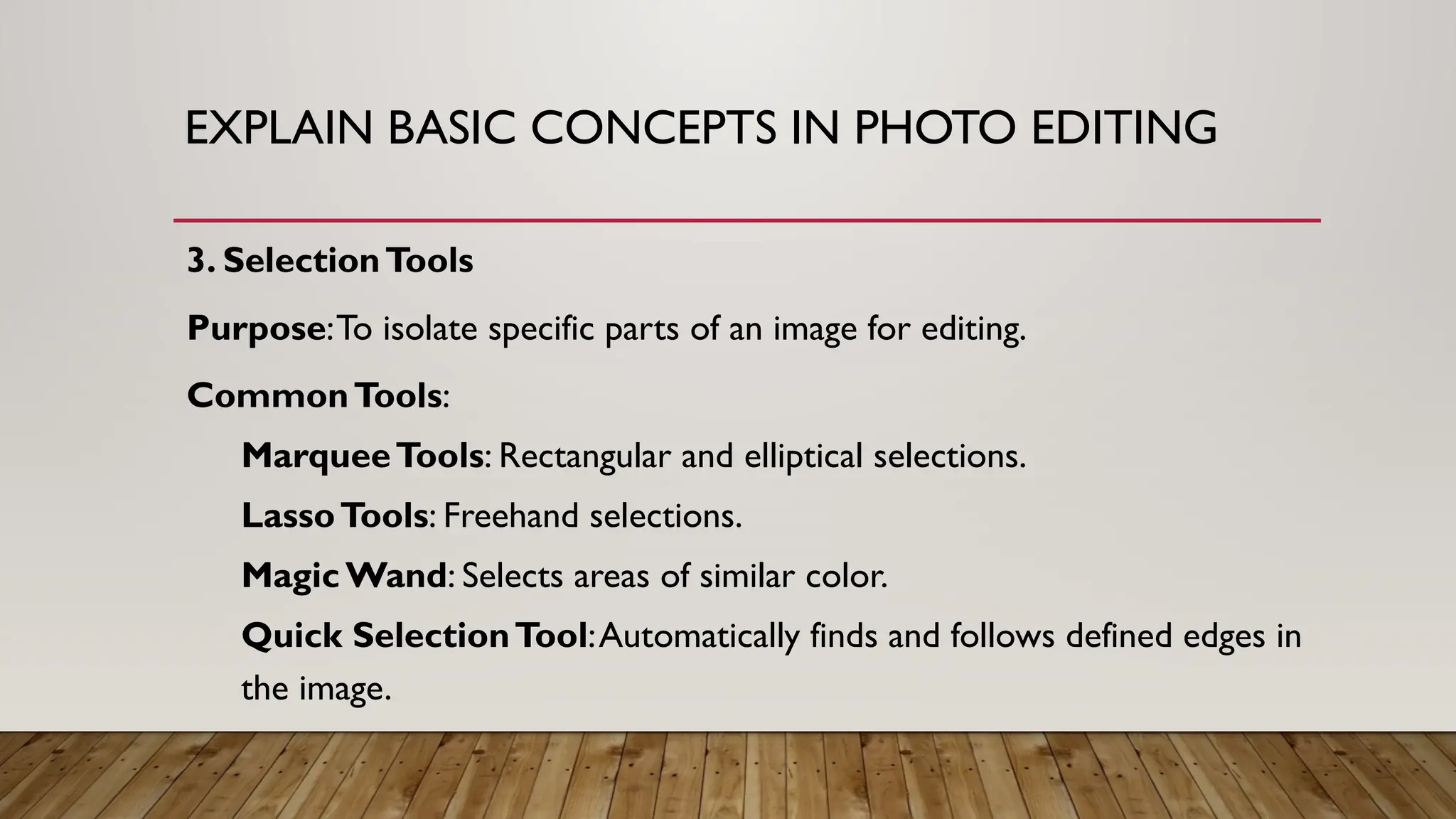 COMPUTER SCIENCE 2.pptx Basic Concepts in Photo Editing | PPTX