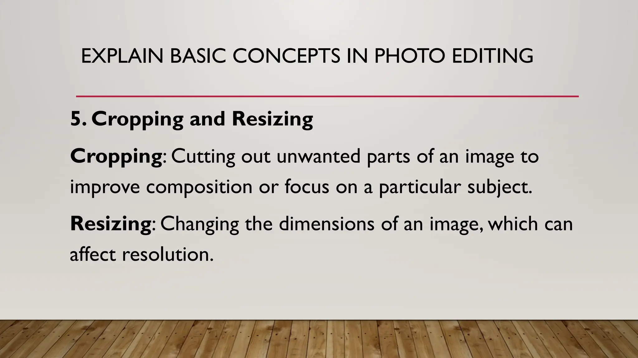 COMPUTER SCIENCE 2.pptx Basic Concepts in Photo Editing | PPTX