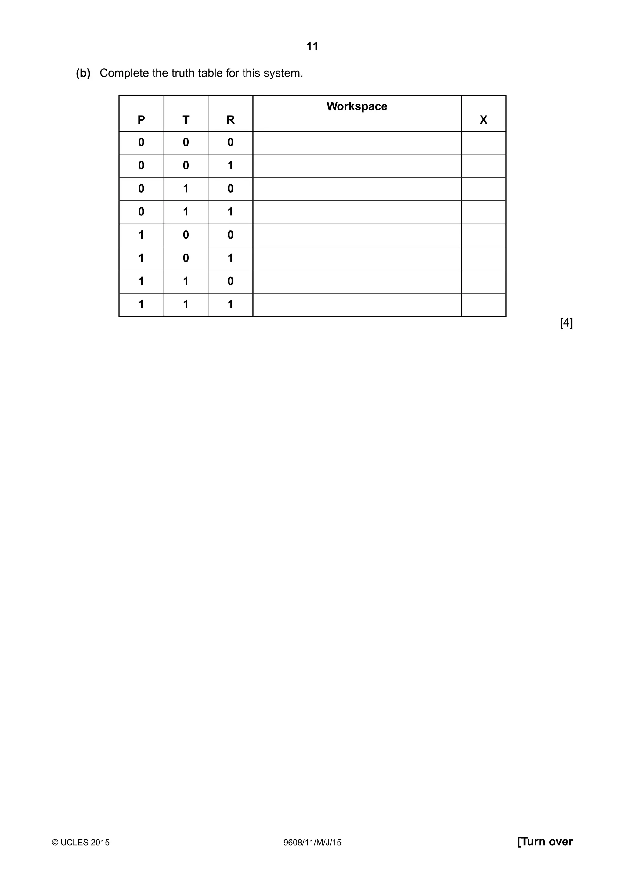 Computer science (9608) 2015 summer qp 11 Cambridge Zimsec | PDF