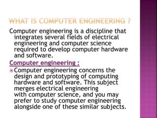 Computer science and engineering | PPTX
