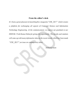 Computer science and information technology | DOC | Technology Industry ...