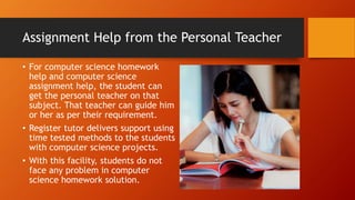 Get Computer Science Assignment Solving Tips | PPT