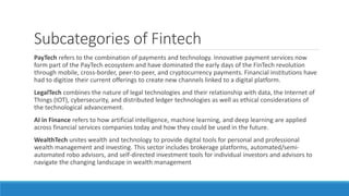 A brief Overview on Finance and Technology for Solving Business problem | PPT