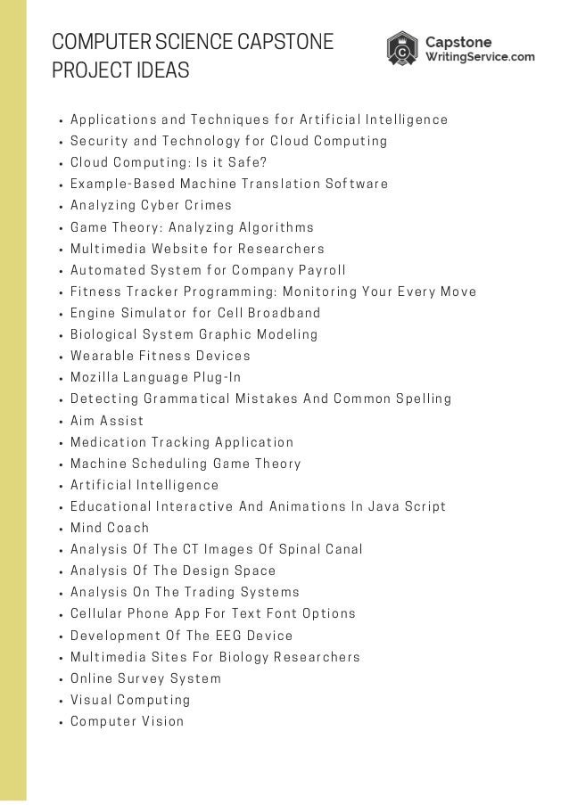 Computer Science Capstone Project Ideas computer-science-capstone-project-ideas