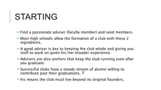 Computer science clubs in schools | PPTX