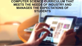 Computer science curriculum based on Program learning outcomes and ...