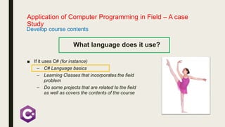 Computer science curriculum based on Program learning outcomes and ...