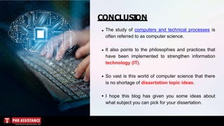 Computer Science Dissertation Topic Ideas For Phd Scholar ...