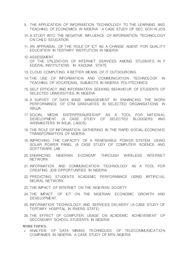 Computer science education project topics and materials | PDF