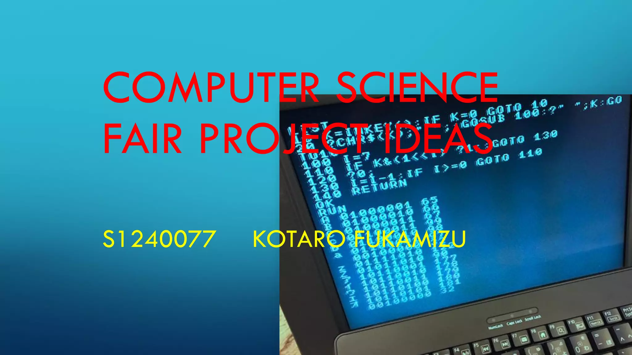 Computer science fair project ideas | PDF