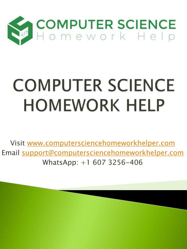 Computer Science Homework Help | PPTX