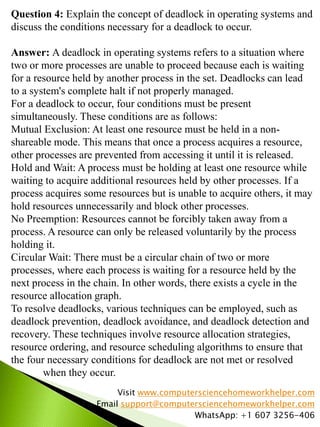 Computer Science Homework Help | PPTX