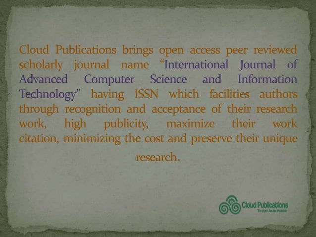 Computer science journal | PPTX